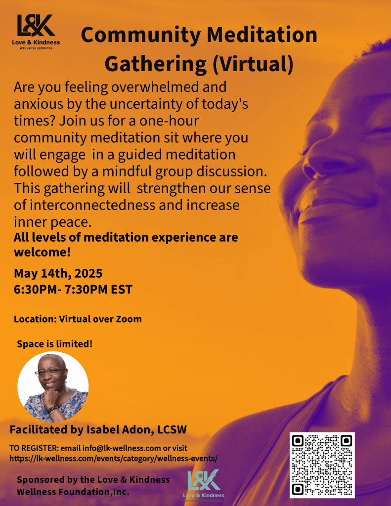 Community Meditation Gathering (Virtual) - Love and Kindness